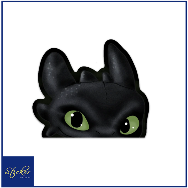 Toothless Big Size Anime Peeking Peeker Waterproof Vinyl Sticker ...