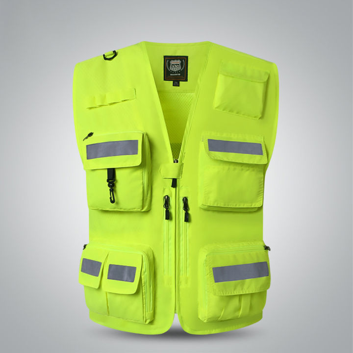 Reflective Vest Emergency Firefighter Volunteer Road Rescue Outdoor ...