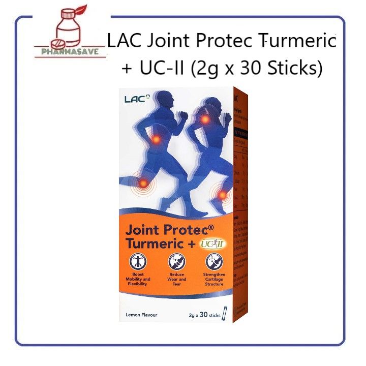 [Expiry Jan 2025] LAC Joint Protec Turmeric + UC-II (2g x 30 Sticks ...