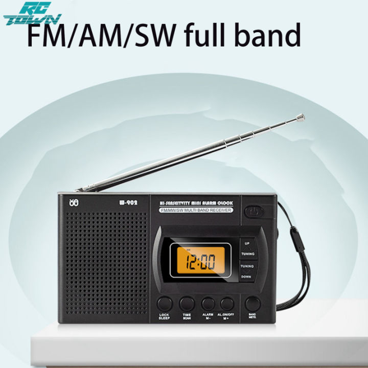 Mini LCD Radio Battery Powered Portable Radio Excellent Reception ...