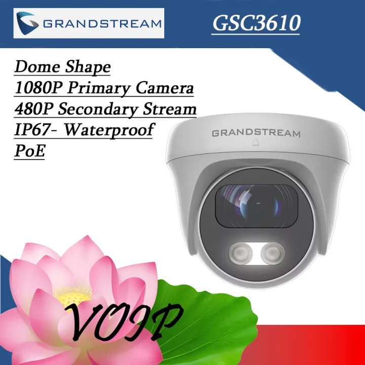Grandstream GSC3610 - Infrared Waterproof Dome camera 1080P (VAT INC ...