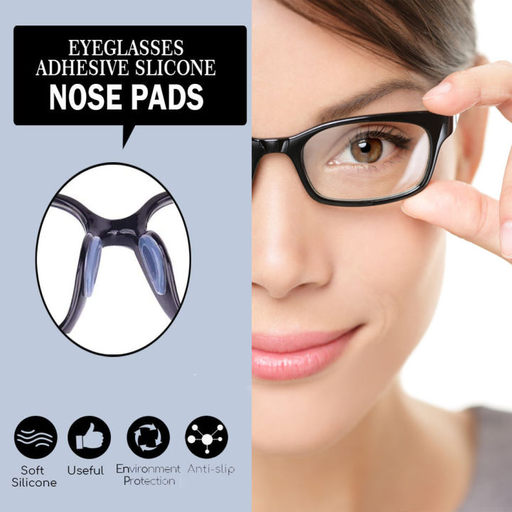 DUAL STYLE ADHESIVE NOSE PAD FOR EYEGLASSES, STICK ON, STICKER ON ...