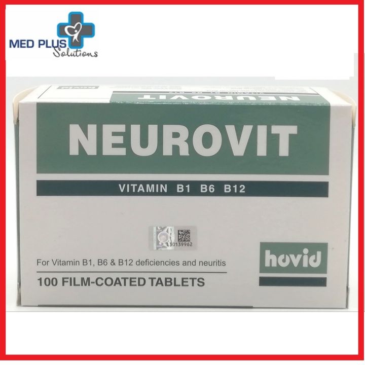 Neurovit Vitamin B1 B6 B12 tablets 100s (Exp:8/2024) | Lazada