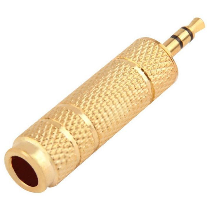 3.5mm Male to 6.35mm Female Jack Plug Stereo Audio Adapter Converter ...