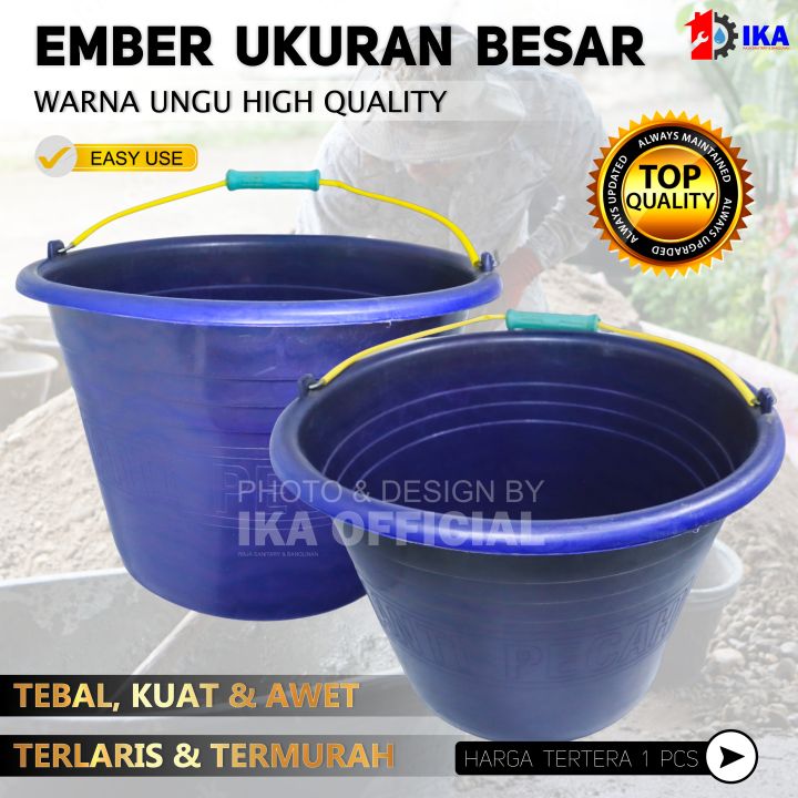 Ember Plastik WARNA JUMBO BESAR| Ember Cor Anti Pecah | Ember Bangunan ...