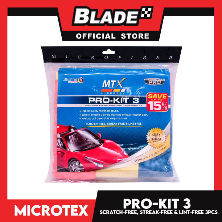 Microtex Pro-Kit 3 MA-PKT003 Microfiber Cloth | Lazada PH