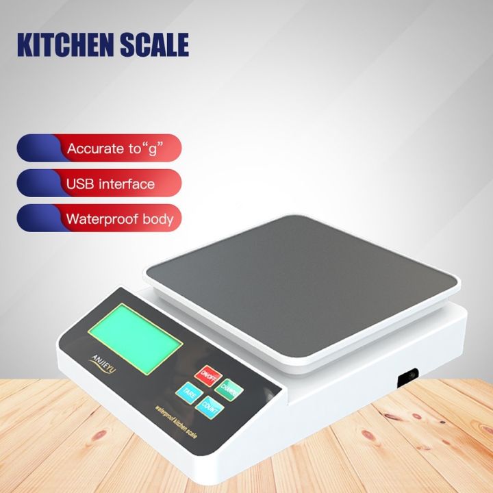 6kg/0.5g Waterproof Food Digital Weighing Scale Rechargeable Scale ...