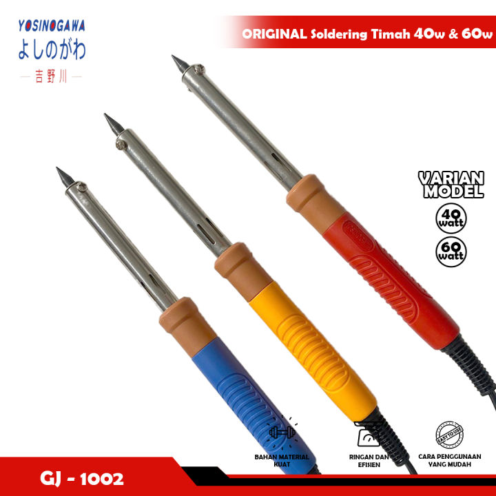 SOLDER KAYU 40 watt & 60W/ PLASTIC 40 watt solder listrik soldering ...