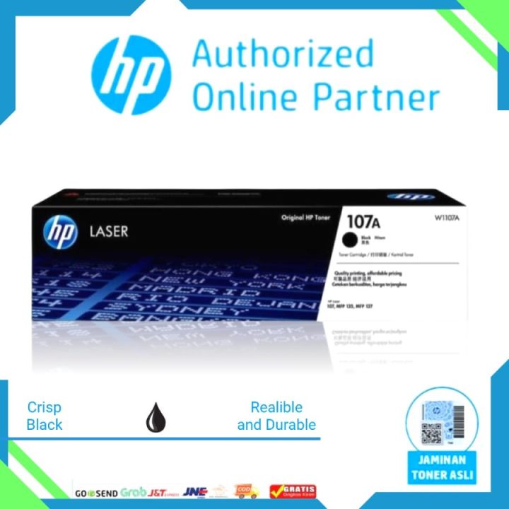 Toner HP 107A Laserjet Original W1107A Black Cartridge | Lazada Indonesia
