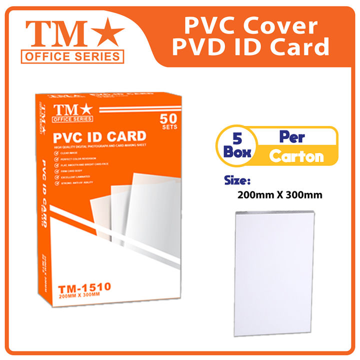 TM 5 boxes PVC ID Card 50 sets 200mm x 300mm (TM-1510) | Lazada PH