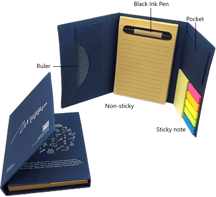 [SG STOCK] NOTEBOOKS With Black Ink Pen, PVC Plastic Ruler, Colourful ...