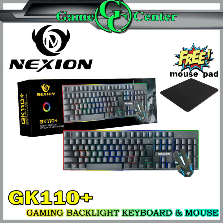 NEXION GK110+ / GK140 KEYBOARD AND MOUSE BUNDLE GAMING KEYBOARD | Lazada PH