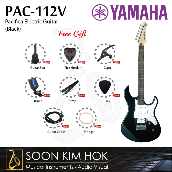 YAMAHA PAC-112V Pacifica Electric Guitar (Black) (PAC112V) | Lazada