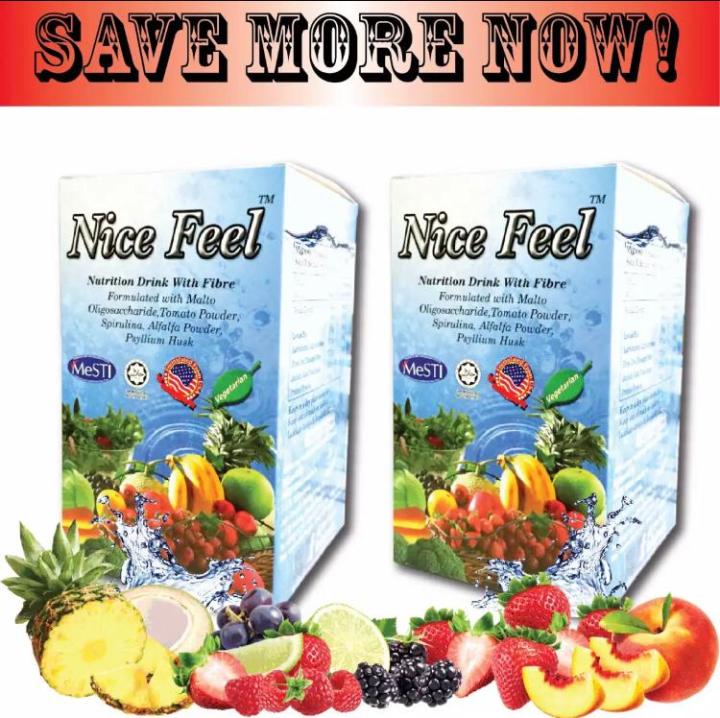 Nice Feel Fiber Drink Original Flavour 15x15g Combo Set | Lazada