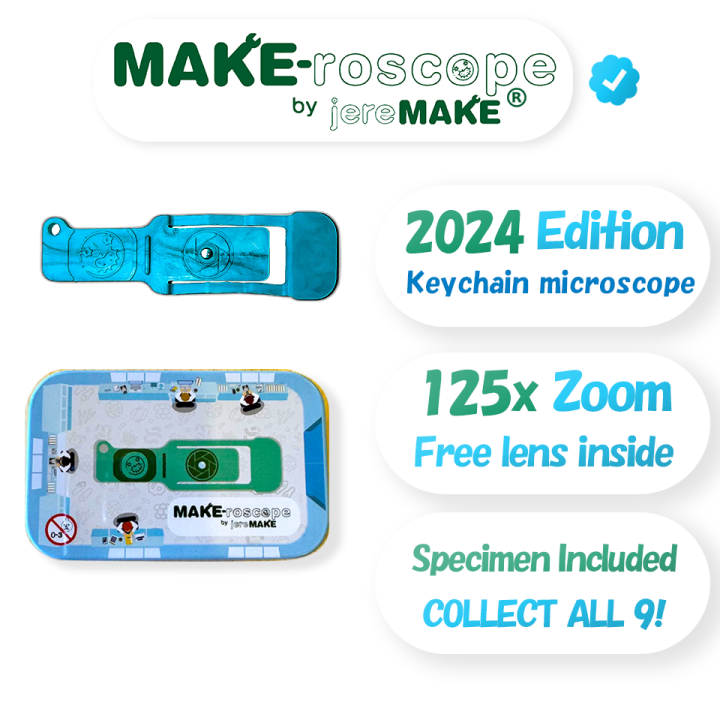 Make-roscope (Keychain Microscope for Smartphone & Tablet) 125-400X ...
