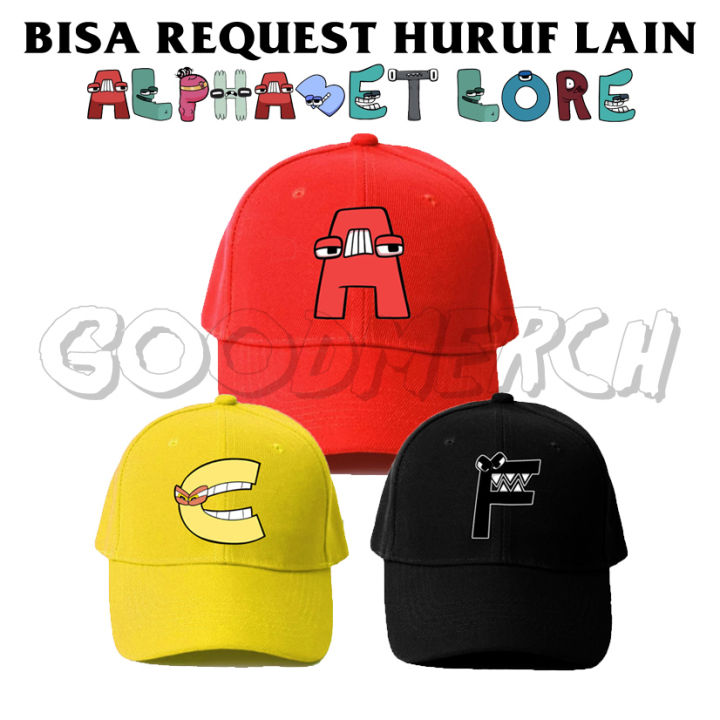 TOPI ANAK KARAKTER ALPHABET LORE A B C D E F DAN HURUF LAINNYA | Lazada ...