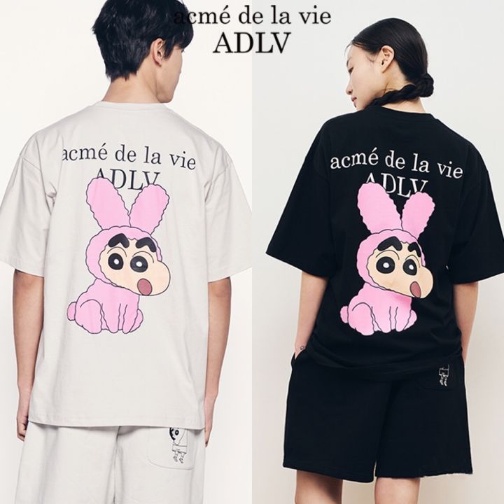 100% Authentic Acme De La Vie ADLV FUZZY RABBIT SHINCHAN SHORT SLEEVE T ...