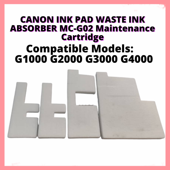 Canon G1000 G2000 G3000 Waste Ink Pad Absorber Full For G1000/G2000/G3000 | Lazada
