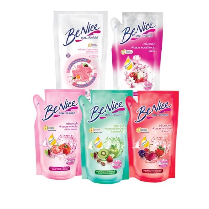 Benice บีไนซ์ มีสทีค ไวท์ ชาวเวอร์ ครีม ถุงเติม (เลือกสูตรได้) | Lazada ...