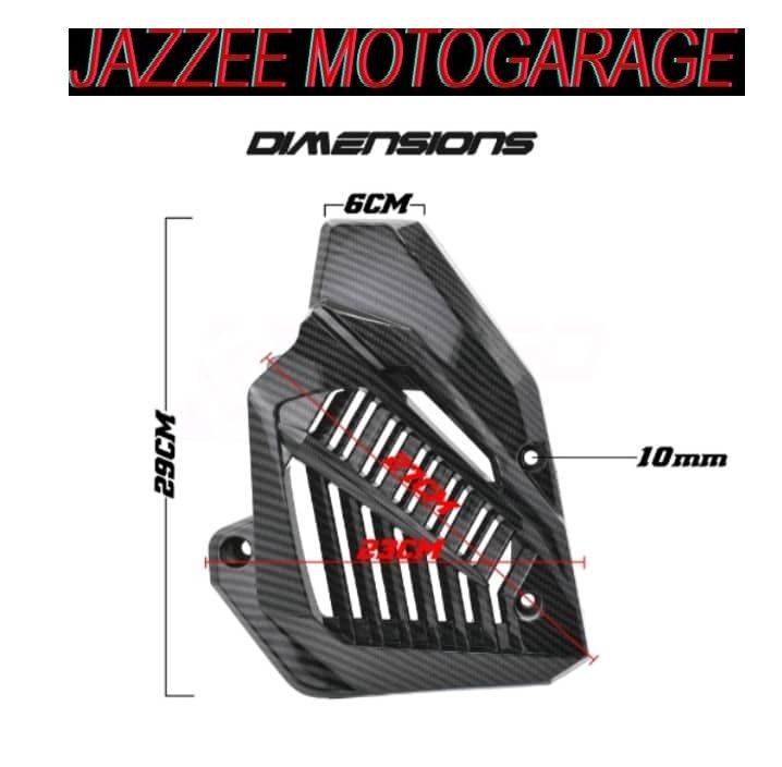 Honda Click V2 125i/150i Carbon Hydrodip Radiator Cover | Lazada PH