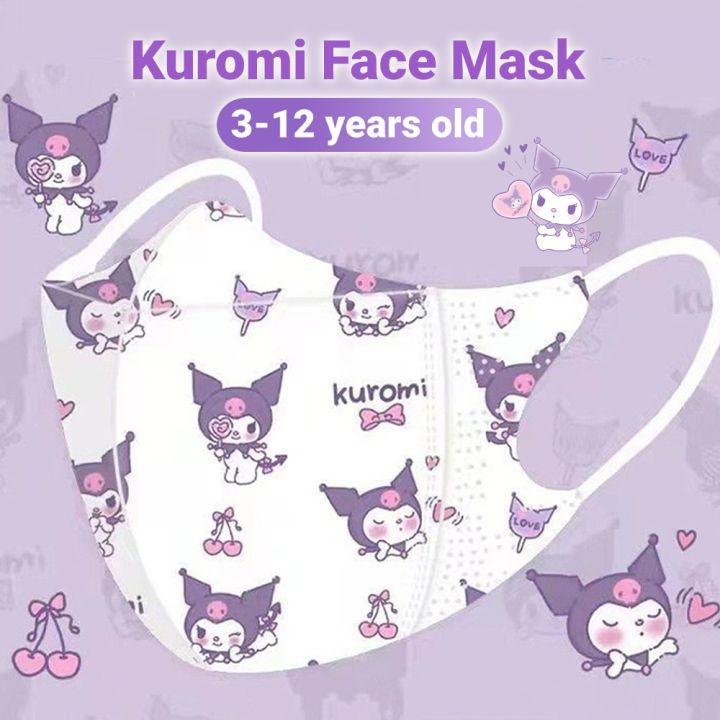 Hourser kids mask 50 unit Kuromi/StellaLou kartun Cute 3d kanak-topeng ...