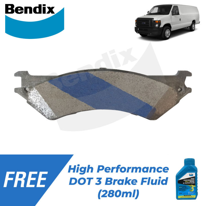Bendix Brake Pads GCT DB1895 Rear Set for Ford E150 and E350 2008-2015 ...