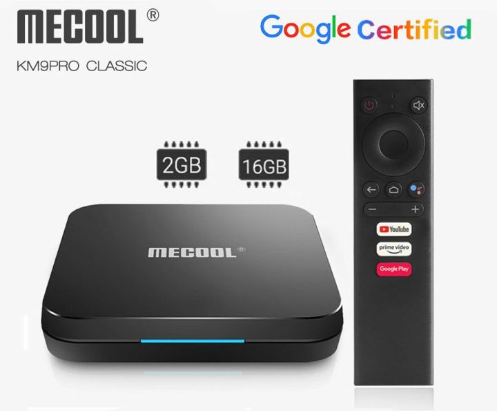 Mecool Android TV Box KM9 PRO Classic 2GB 16GB IP 4K Android 10 Amlogic S905X2 Deluxe Wifi Media ...