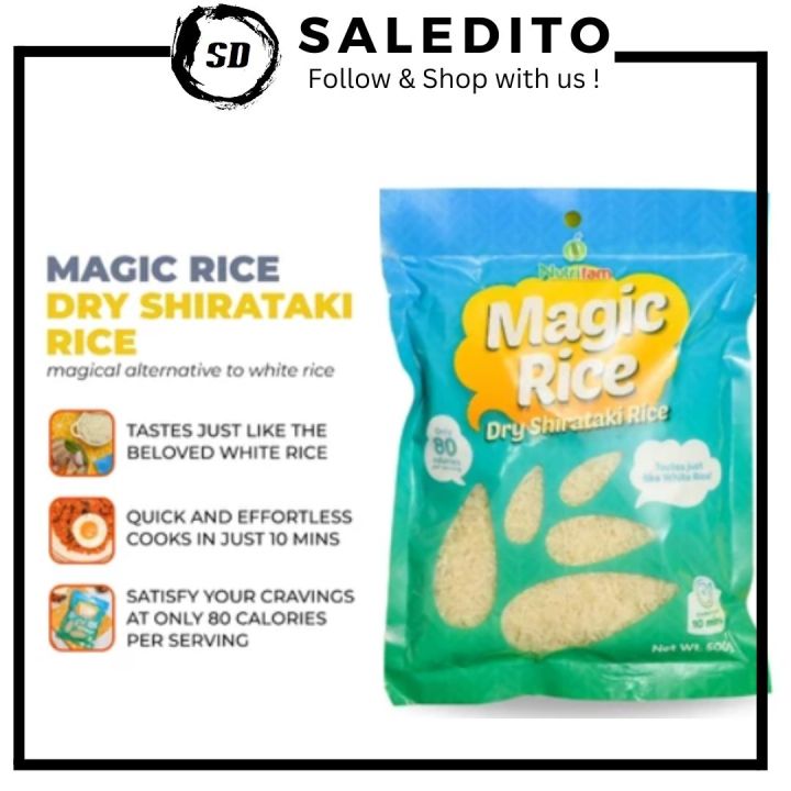 Magic Rice Dry Shirataki 500g/Nutri Fam/Low Carb Diet/Gluten-Free ...