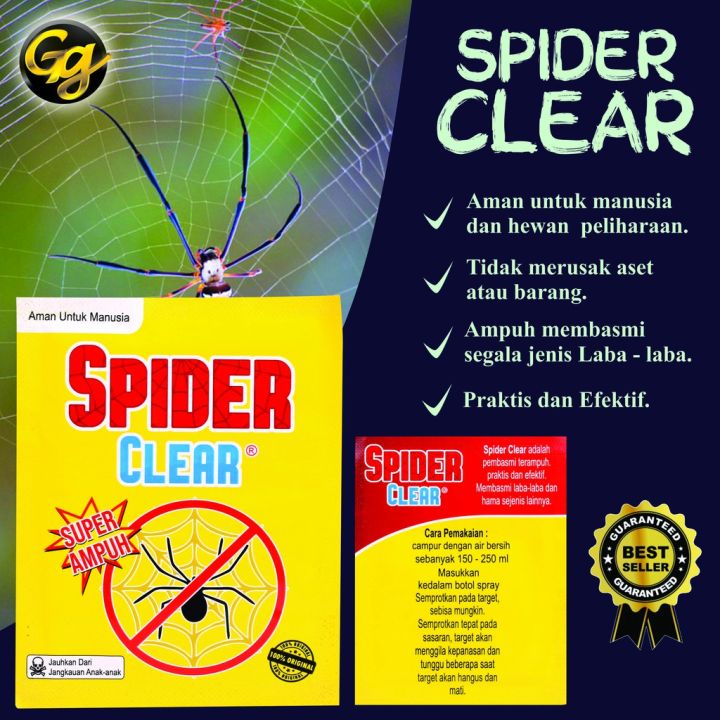 SPIDER CLEAR RACUN LABA-LABA PEMBASMI LABA-LABA OBAT LABA-LABA MEMBUNUH ...