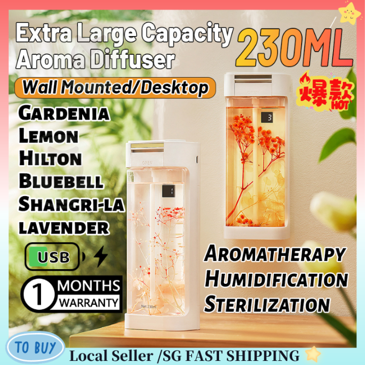 SG REDAY STOCK 230ML Aroma Diffuser Air Freshener Spray Rechargeable ...
