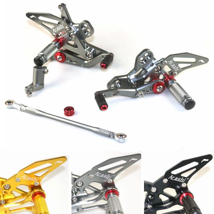 Motorcycle accessories pedal CNC Adjustable Rear Set Rearsets For HONDA ...