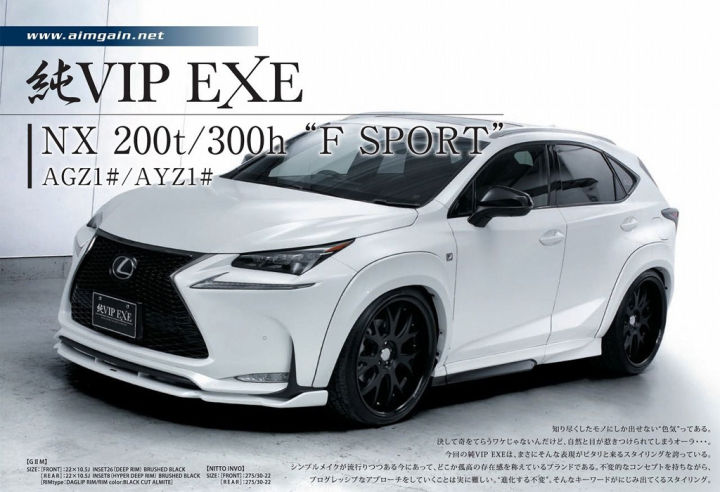 Lexus Nx200 Nx200t AIMGAIN F sport Bodykit body kit front side rear ...
