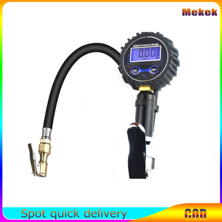 Mekek Car Digital Tire Inflator With Pressure Gauge 200 Psi Air Chuck ...