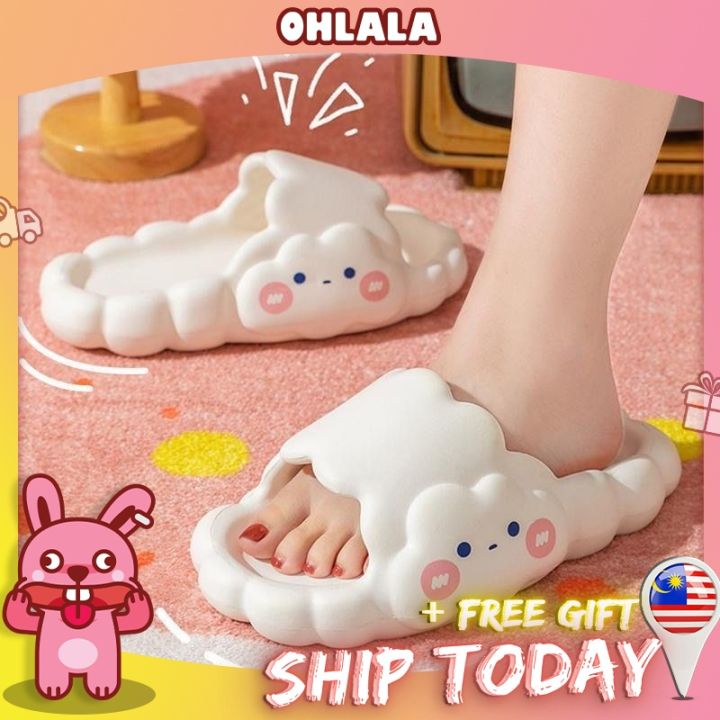 READY STOCK🔥OLL Cloud Cartoon Selipar Kids Wanita Perempuan Women ...