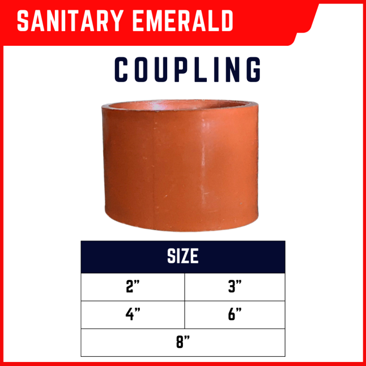 Sanitary PVC Fittings Emerald Coupling (Sizes: 2",3",4") Sold per pc ...