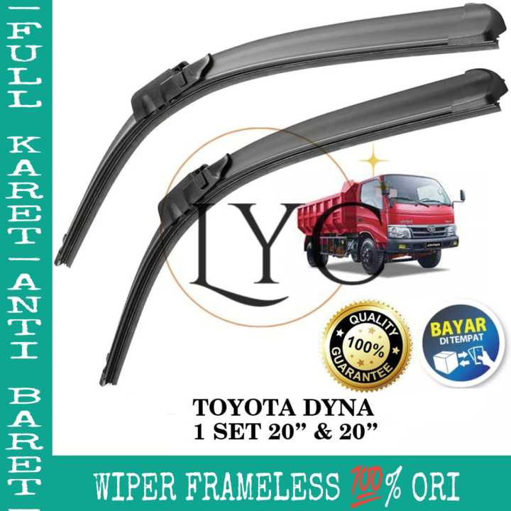 Wiper Frameless Truk Truck Toyota Dyna Wiper Frameless Full Karet Anti ...