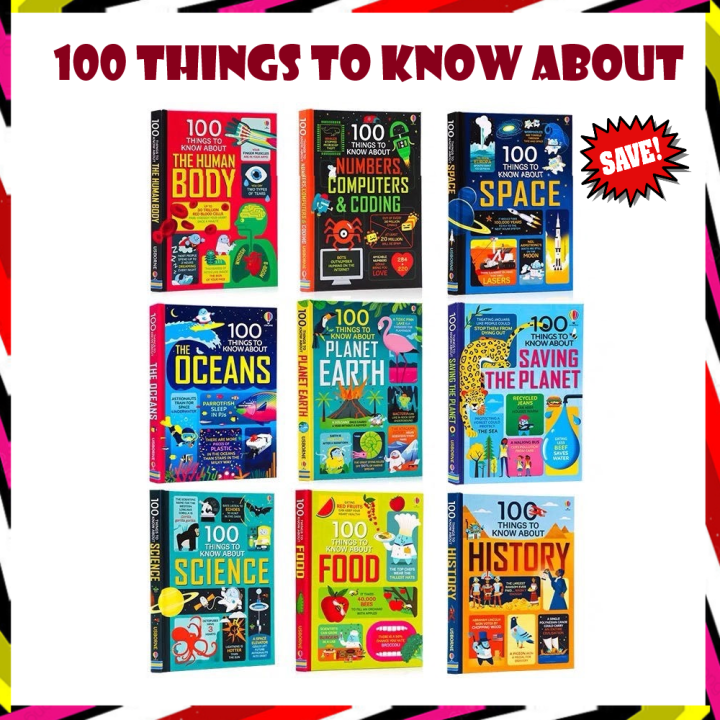 100 Things to Know About【 9 books 】🔥🔥 Usborne 100 Things to Know About ...