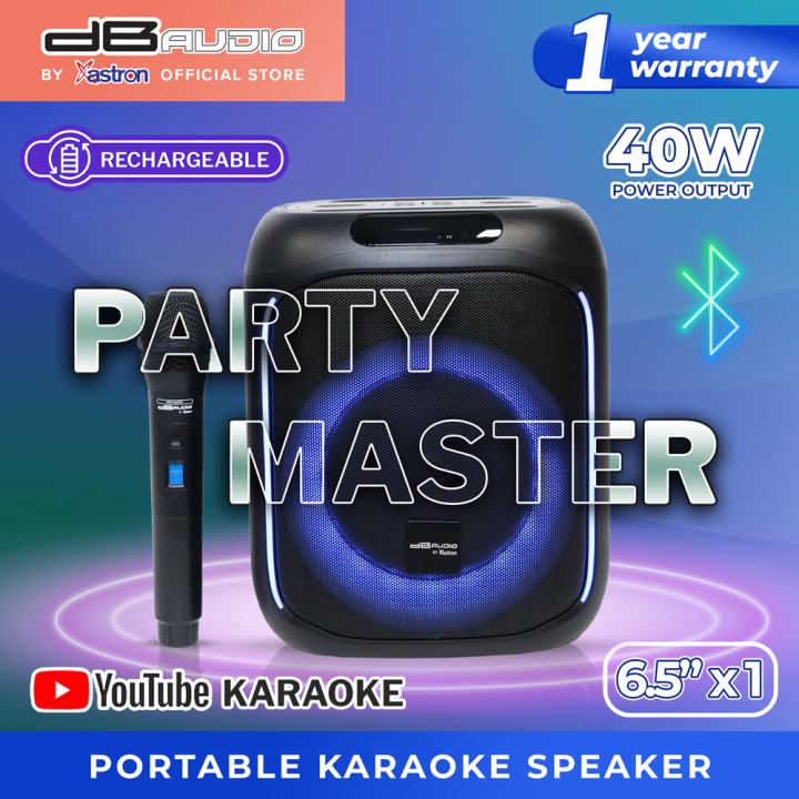 dB Audio by Astron PARTY MASTER Portable Karaoke Speaker | 1 Wireless ...