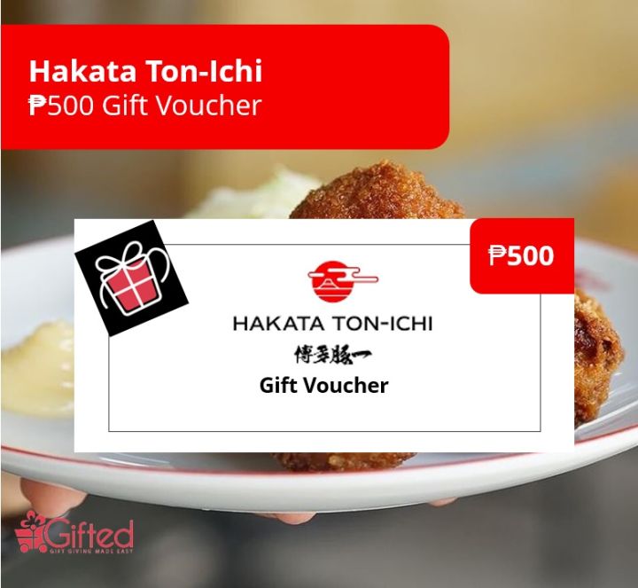 Hakata Ton-ichi PHP 500 Gift Voucher | Lazada PH
