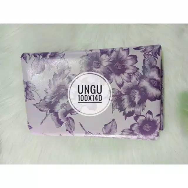 PERLAK METERAN MOTIF UNGU 100x140cm / ALAS OMPOL / TAPLAK MEJA MURAH ...