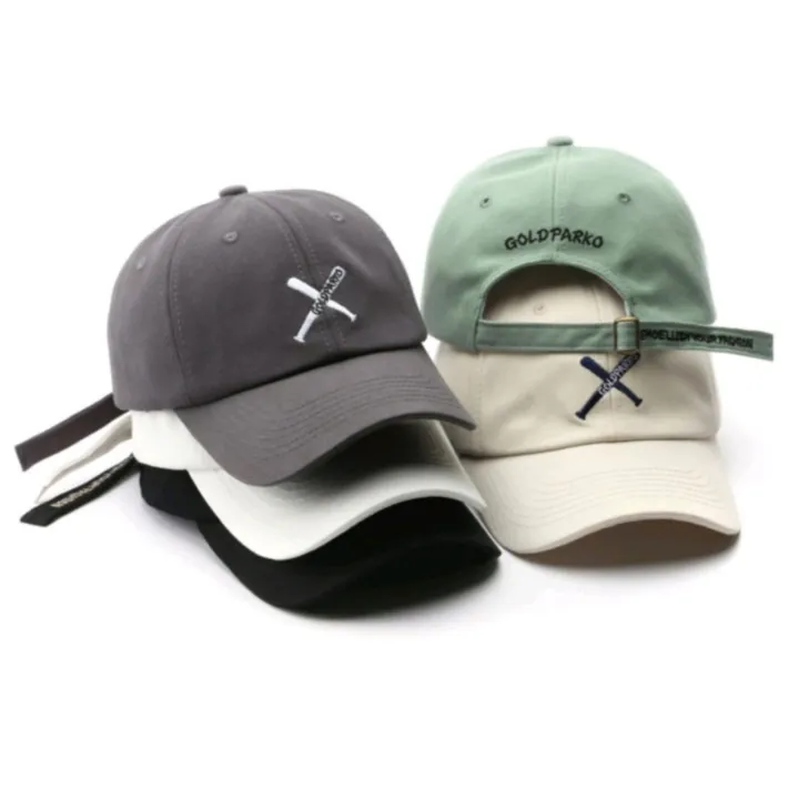 Trendy Topi Baseball Pria Model Korean Style Bordir SOFTBALL GOLD PARKO ...