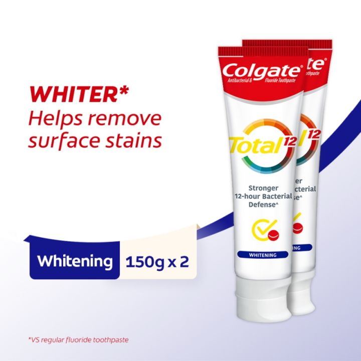 COLGATE Total Professional Whitening Toothpaste 2x150g | Lazada