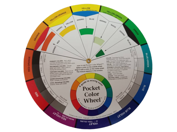 Artist's Pocket Mixing Guide Color Wheel | Lazada