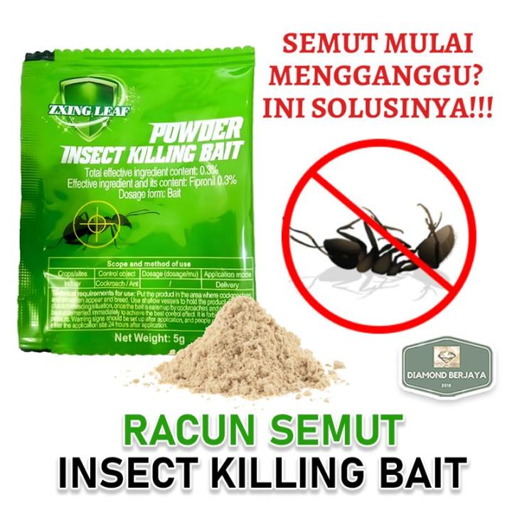 Zxing Leaf Racun Bubuk Anti Semut Killing Bait Powder / Serbuk Pembasmi ...