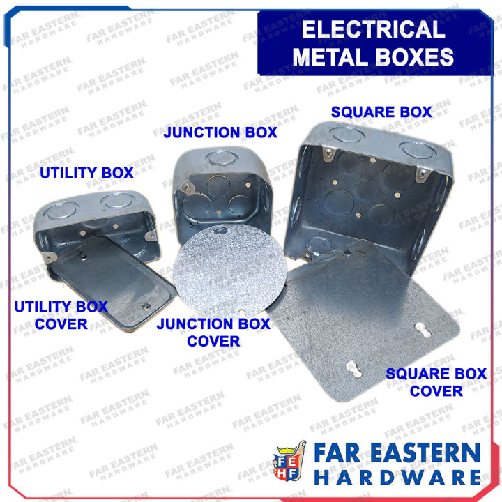 Electrical Metal Box Utility / Junction / Square Boxes Covers | Lazada PH