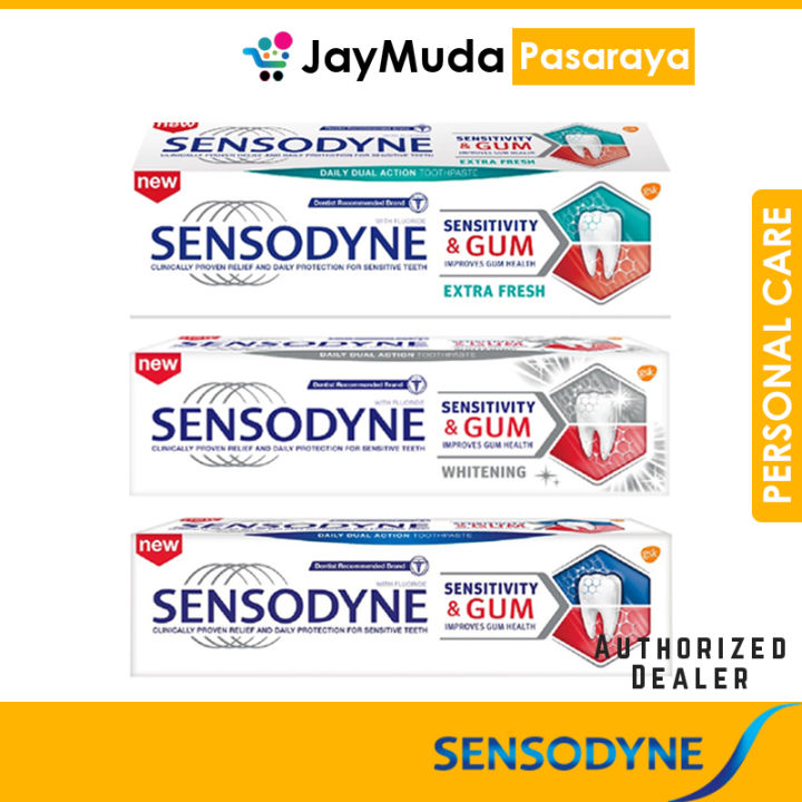Sensodyne Toothpastes Sensitive & Gum Whitening 100g Improves Gum ...