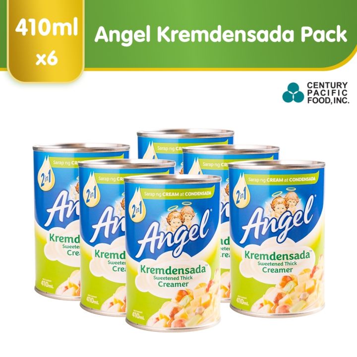Angel Kremdensada 410ml -2-in-1 Cream and Condensed Milk (Pack of 6pcs ...