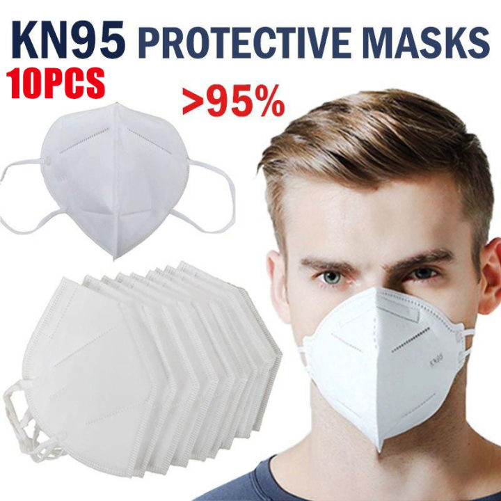【Ready Stock】Funlala 50pcs 5ply kn95 face mask n95 white blue yellow ...