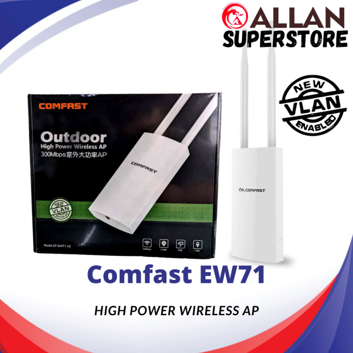 Comfast 300Mbps CF-EW71 2.4Ghz High Power Outdoor Antenna AP 360 degree ...
