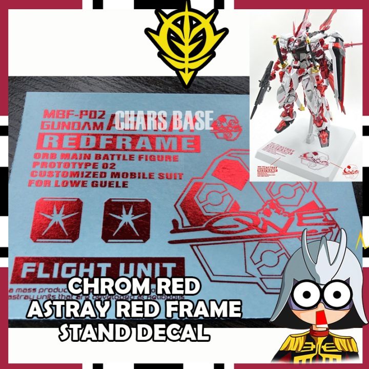 ASTRAY RED FRAME CHROME RED BASE DECAL DALIN DECAL D806 | Lazada